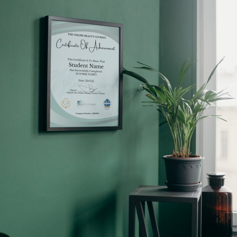 Hard Copy Certificate | The Online Beauty Courses 100+ Courses